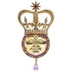 Mystic Venus Seaview Moon Queen Of Fairyland Pin Pendant (Goldtone/Mys ...