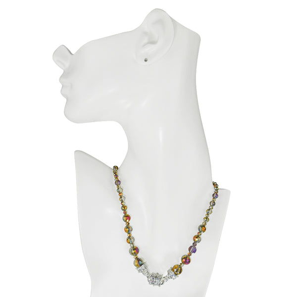 Belle Of The Ball Beaded Magnetic Interchangeable Necklace (Sterling S ...