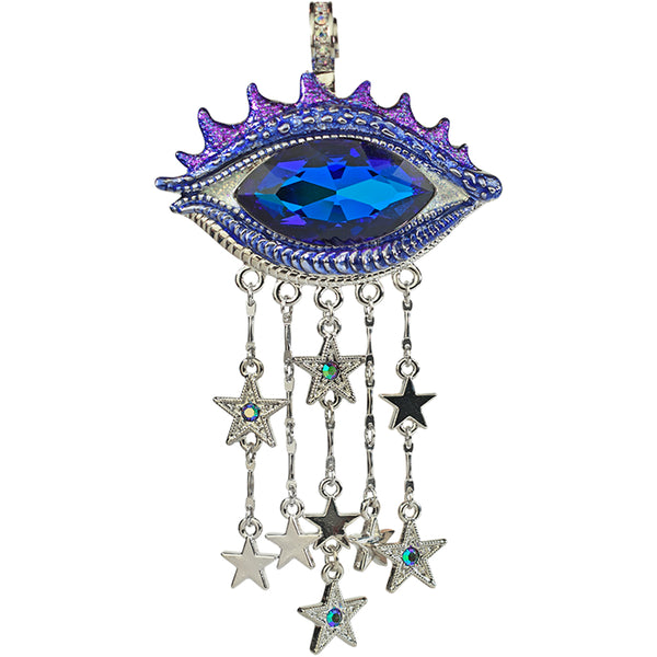 Dreamy Dragon Eye Magnetic Enhancer (Sterling Silvertone/Teal Blue ...