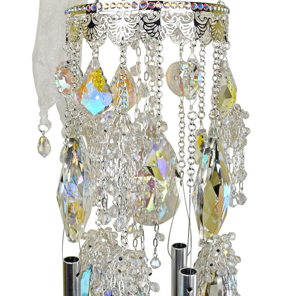Parisian Crystal Princess Wind Chime (Sterling Silvertone) – Kirks Folly