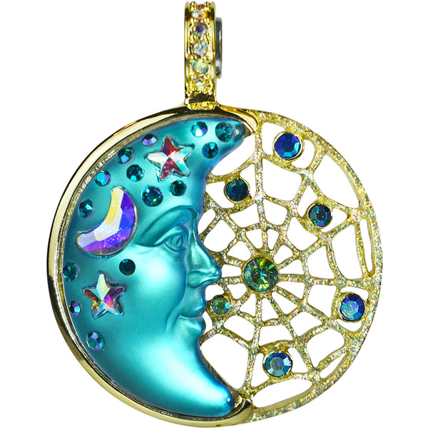 Venus Mystic Moon Shadow Dreamcatcher Magnetic Enhancer (Goldtone/Blue ...