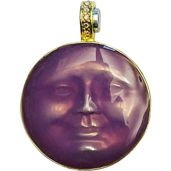 "One Of A Kind" Metallic Seaview Moon Magnetic Enhancer (Goldtone/Purp ...