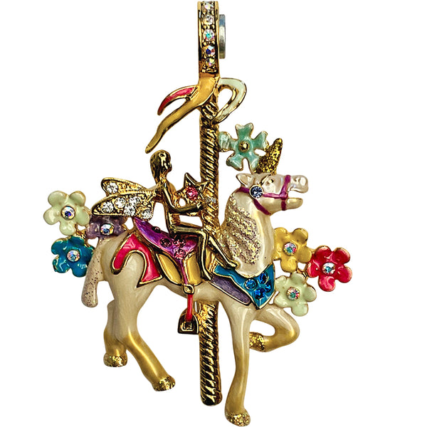 "One Of A Kind" Fairyland Carousel Magnetic Enhancer (Goldtone) – Kirks ...