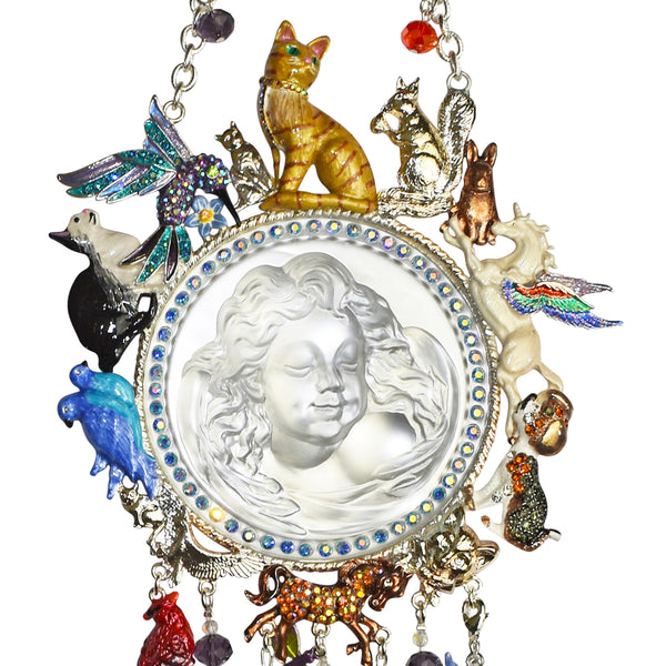 Rainbow Bridge Dream Angel Wind Chime (Sterling Silvertone) – Kirks Folly