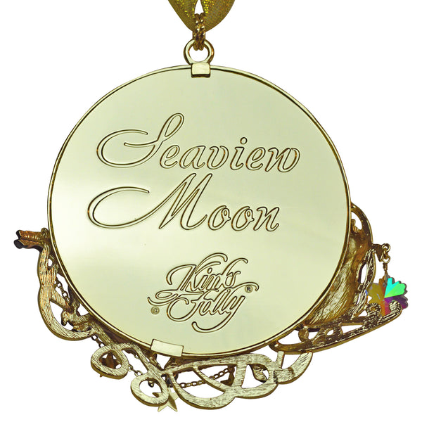 Kirks Folly Santa's Seaview Goddess Moon Magical Flight Ornament GTN